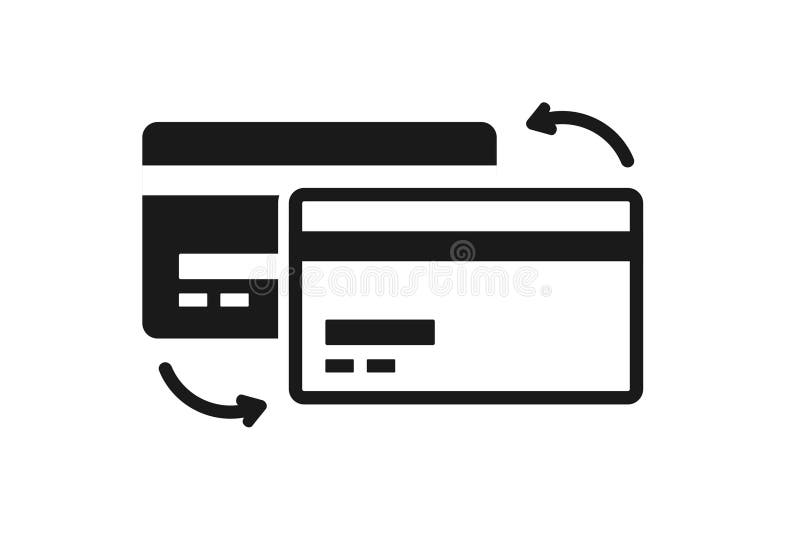 Exchange Atm Card. Illustration Vector Stock Vector - Illustration of ...