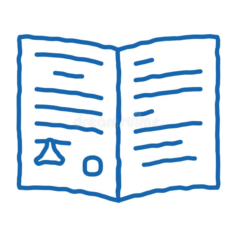 Documents Doodle Icon, Vector Color Line Illustration Stock Vector ...