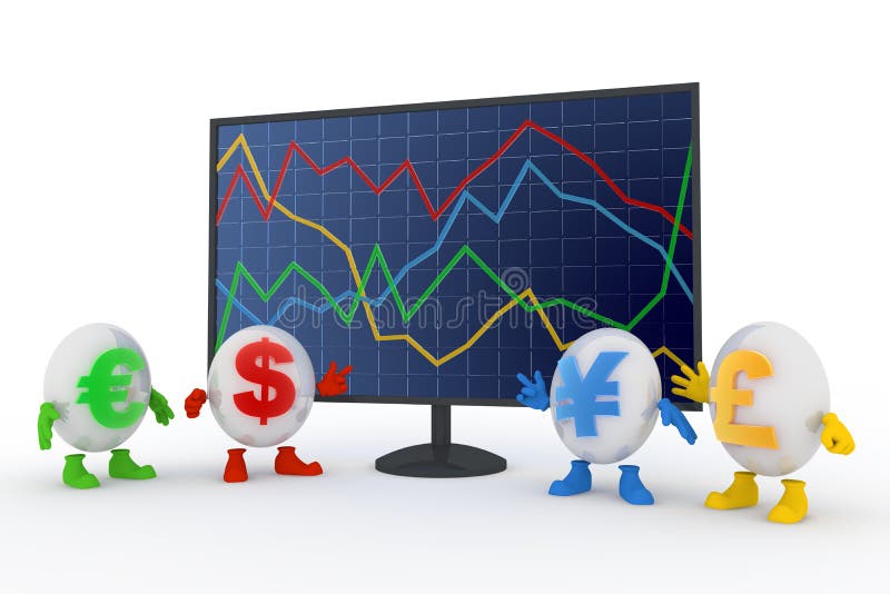 Exchange Chart stock illustration. Illustration of euro - 21602434