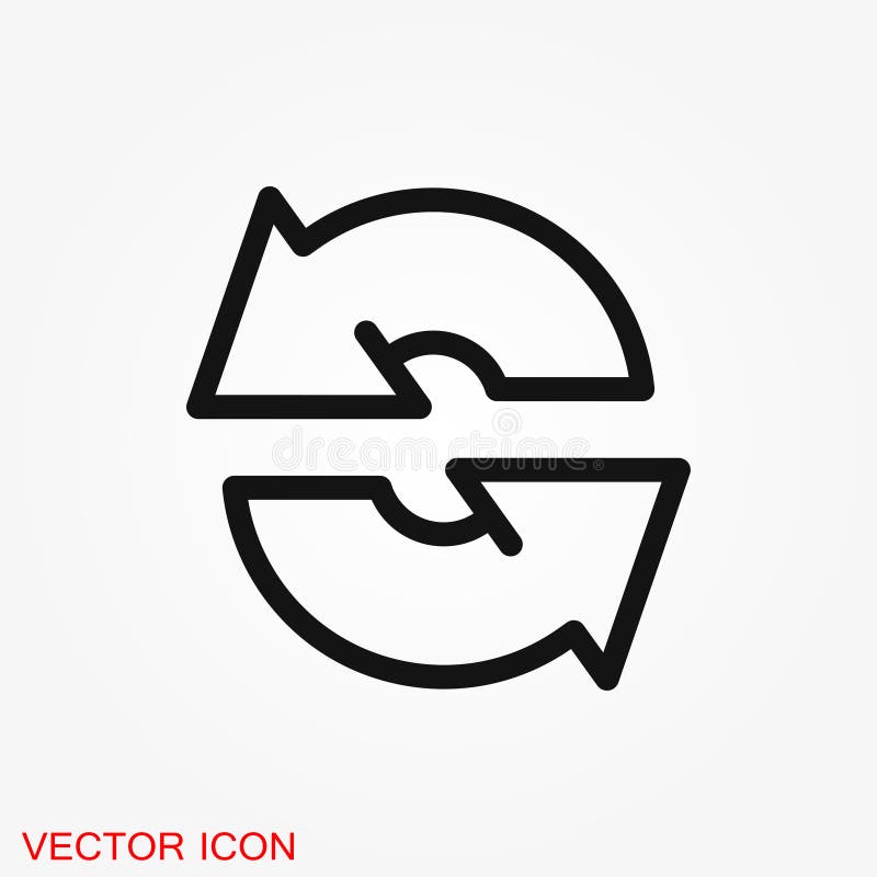 Exchange and Convert Icon. Logo, Illustration, Vector Sign Symbol Stock ...