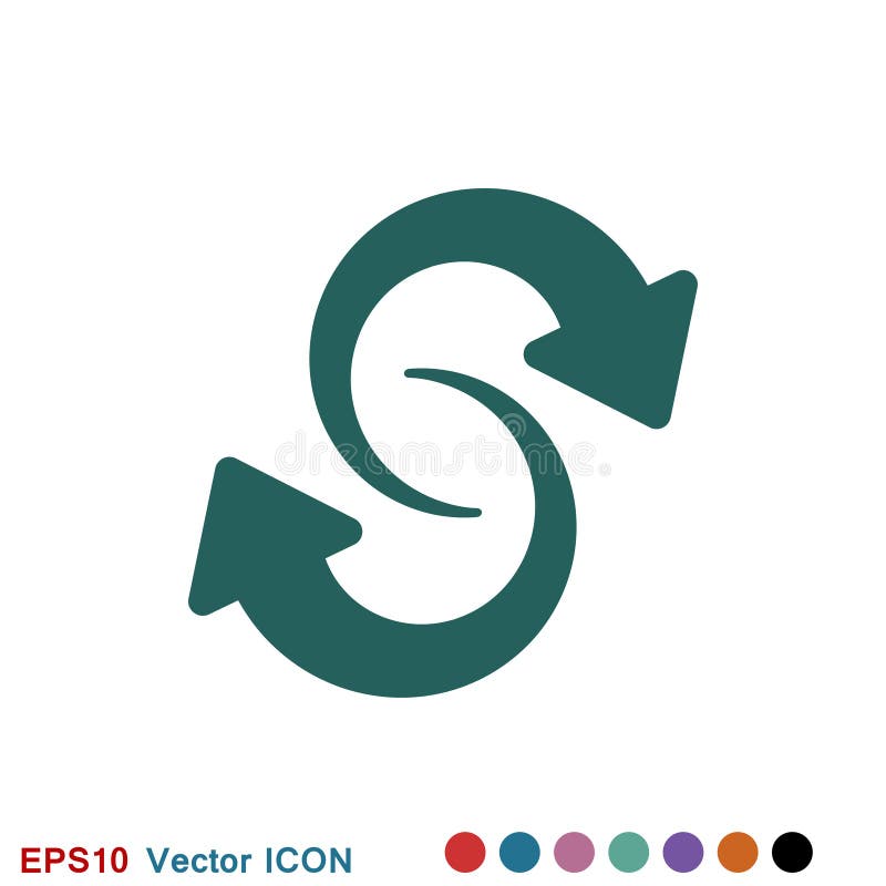 Exchange and Convert Icon. Logo, Illustration, Vector Sign Symbol Stock ...