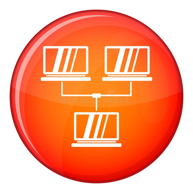 Exchange of Data between Computers Icon Stock Vector - Illustration of ...