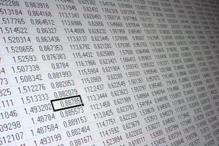 Exchange data table stock photo. Image of computer, data - 1903626