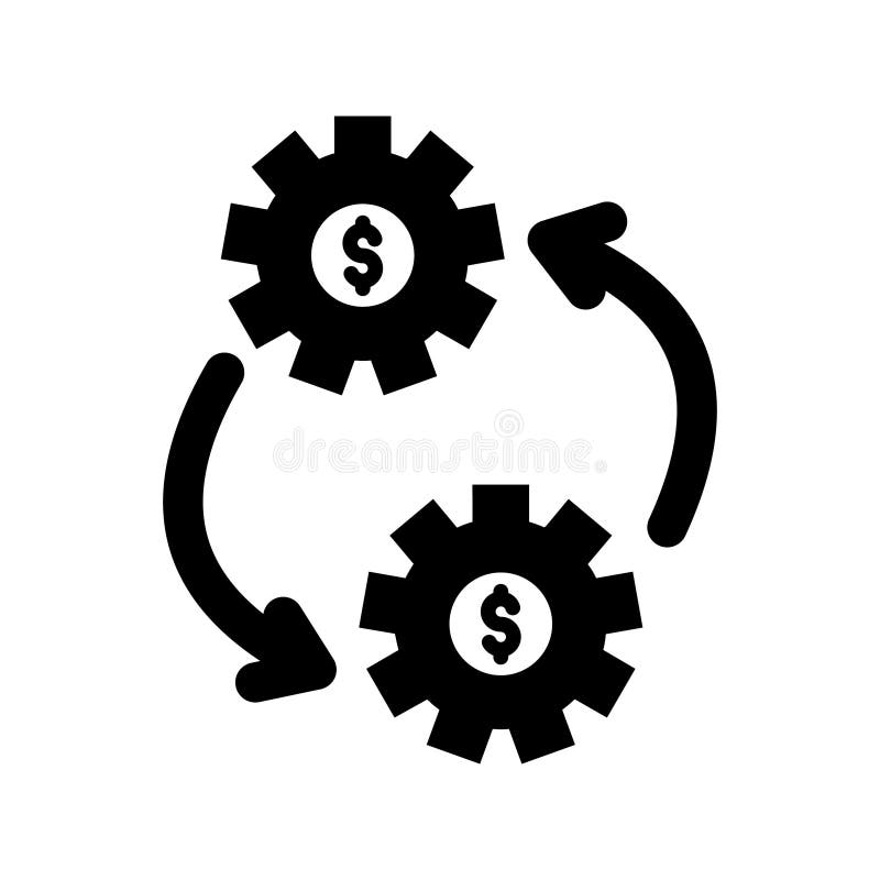 Exchange Dollar Settings Isolated Vector Icon Which Can Easily Modify ...