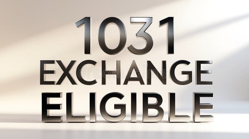 1031 Exchange Eligible Statement with Modern Typography on a Textured ...