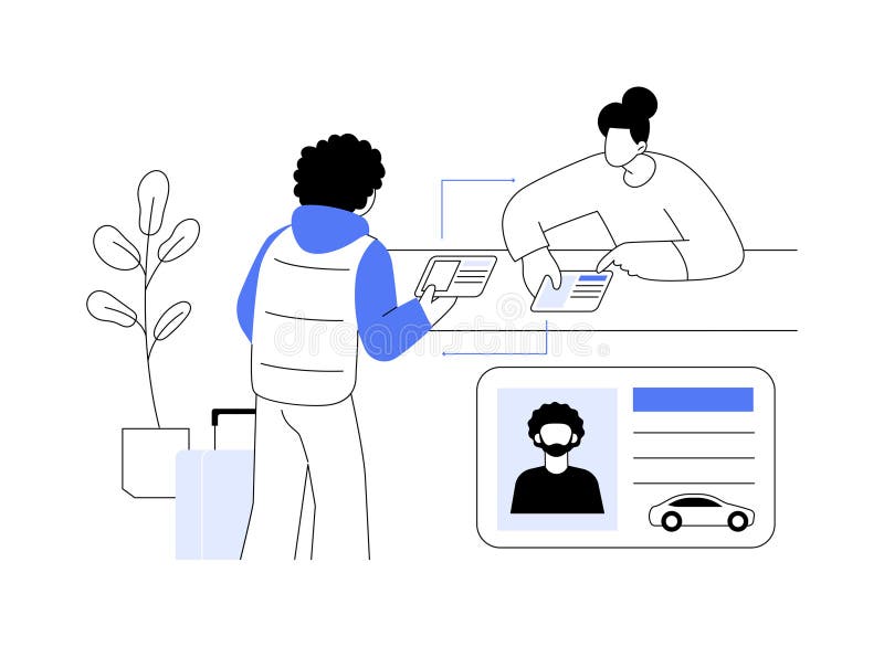 Vehicle Registration Abstract Concept Vector Illustrations. Stock ...