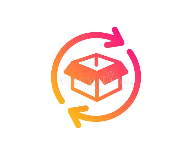 Exchange of Goods Icon. Return Parcel Sign. Vector Stock Vector ...