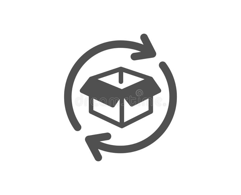 Exchange of Goods Icon. Return Parcel Sign. Vector Stock Vector ...
