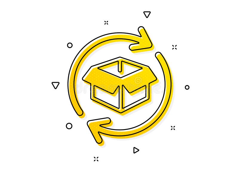 Exchange of Goods Icon. Return Parcel Sign. Vector Stock Vector ...