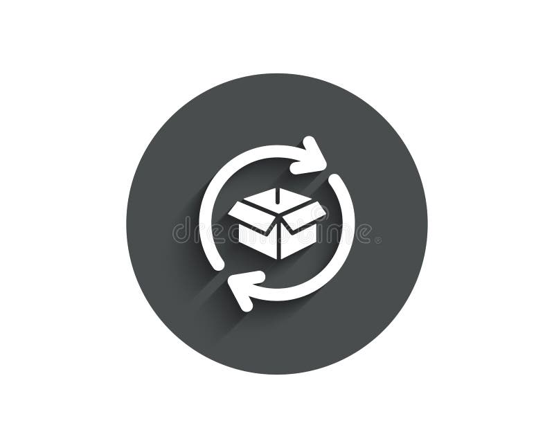 Exchange of Goods Simple Icon. Return Parcel Sign Stock Vector ...