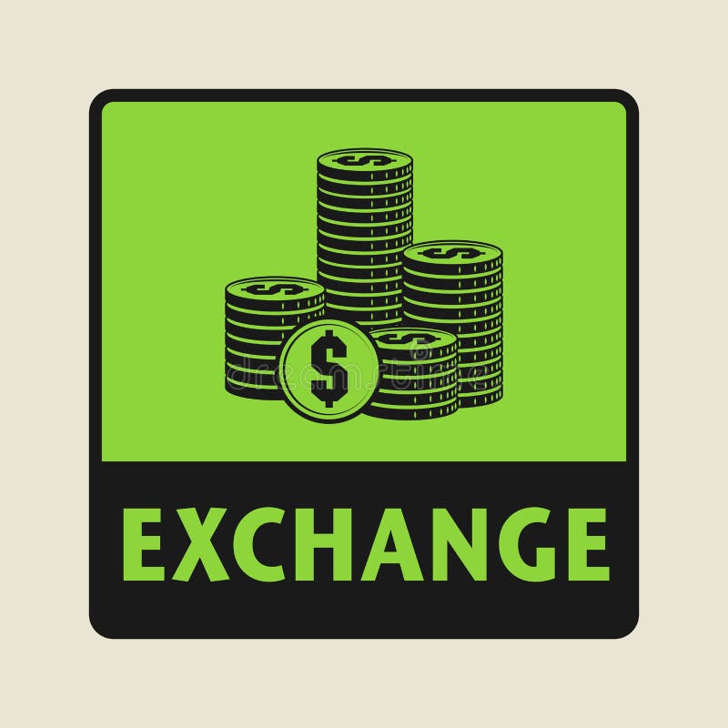 Exchange icon or sign stock vector. Illustration of rate - 129502315