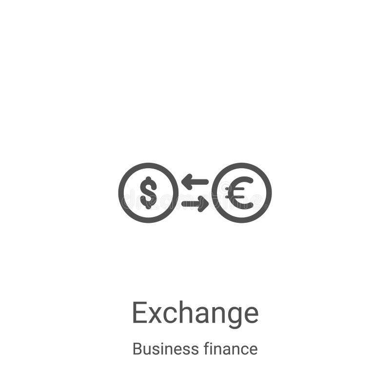 Exchange Icon Vector from Miscellaneous Collection. Thin Line Exchange ...