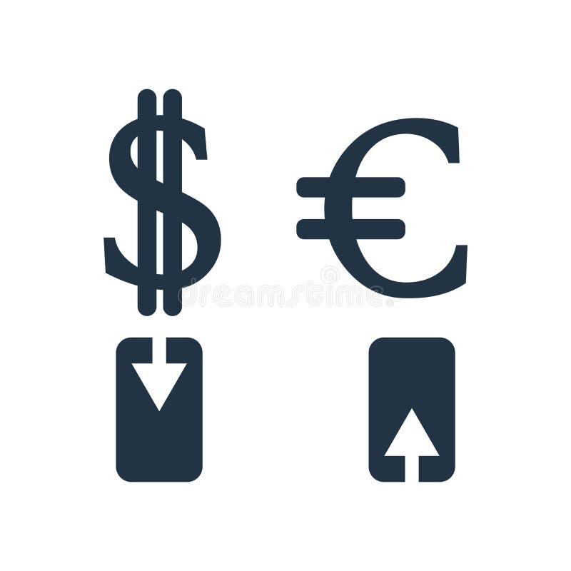 Exchange Icon Vector Isolated on White Background, Exchange Sign Stock ...
