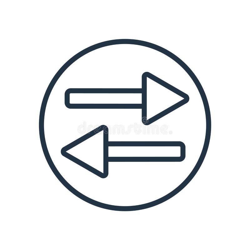 Exchange Icon Vector Isolated on White Background, Exchange Sign Stock ...