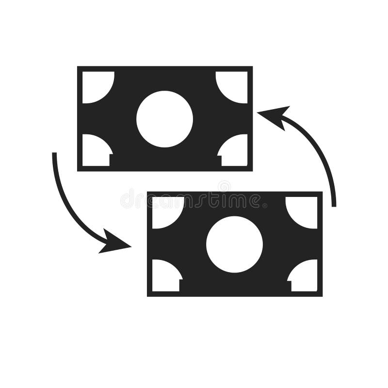 Exchange Icon Vector Sign and Symbol Isolated on White Background ...