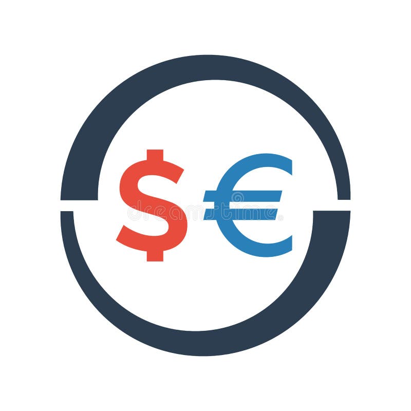 Exchange Icon on White Background. Stock Illustration - Illustration of ...