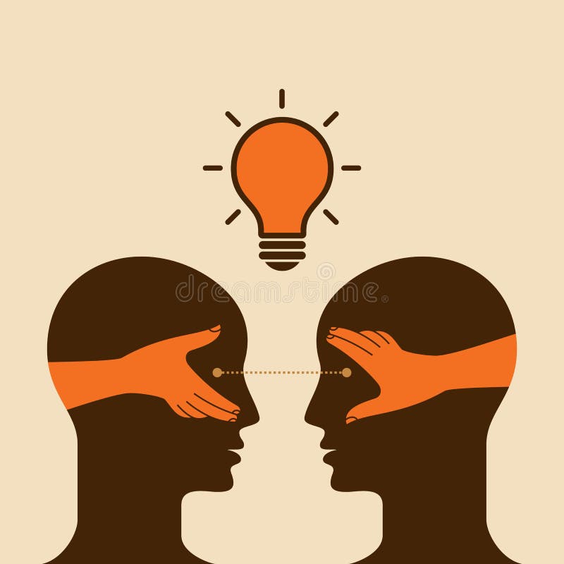 Exchange ideas vector stock vector. Illustration of information - 57101800