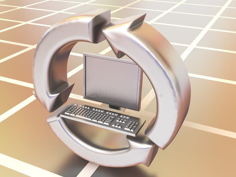 Exchange by information stock illustration. Illustration of desktop ...