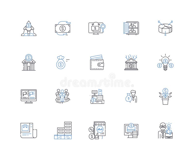 Exchange Line Icons Collection. Trade, Swap, Barter, Switch ...