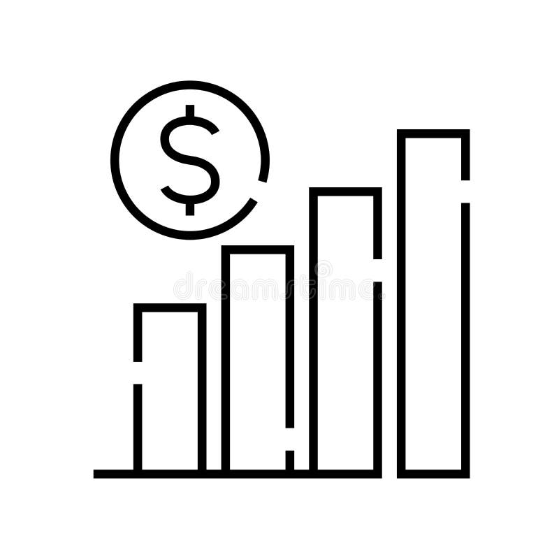 Exchange Mark Line Icon, Concept Sign, Outline Vector Illustration ...