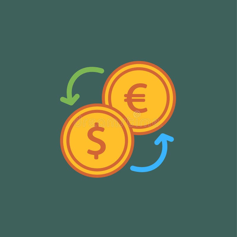 Exchange modern icon stock vector. Illustration of graphic - 93306893