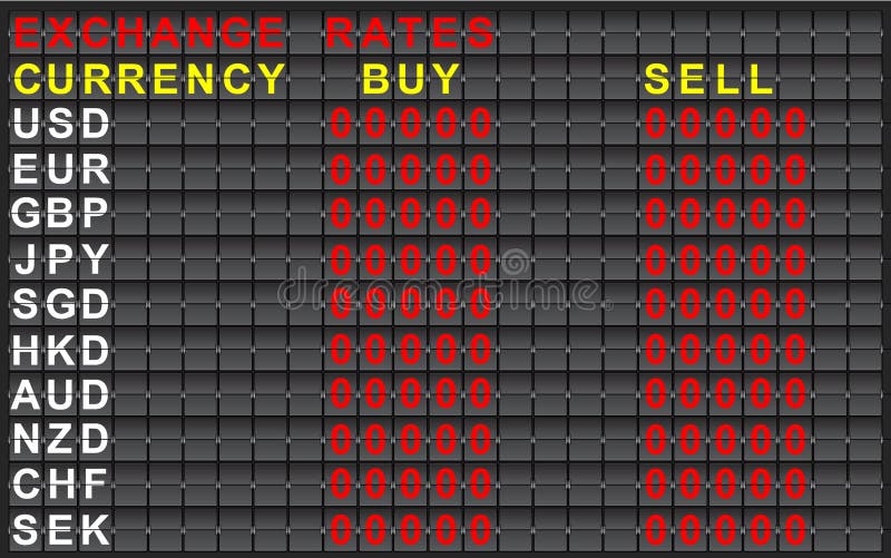Exchange rate stock illustration. Illustration of countries - 43295550