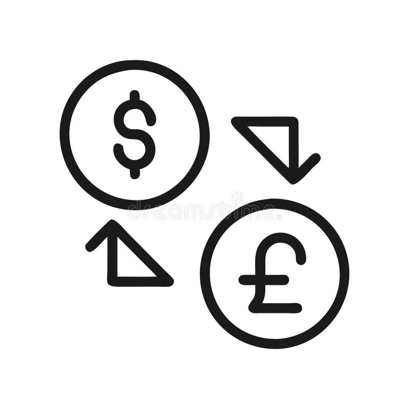 Exchange Rate Icon for Currency Analysis Stock Vector - Illustration of ...