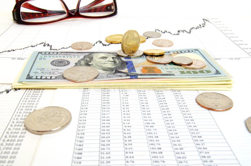 Exchange rates. stock photo. Image of indicators, news - 49855828