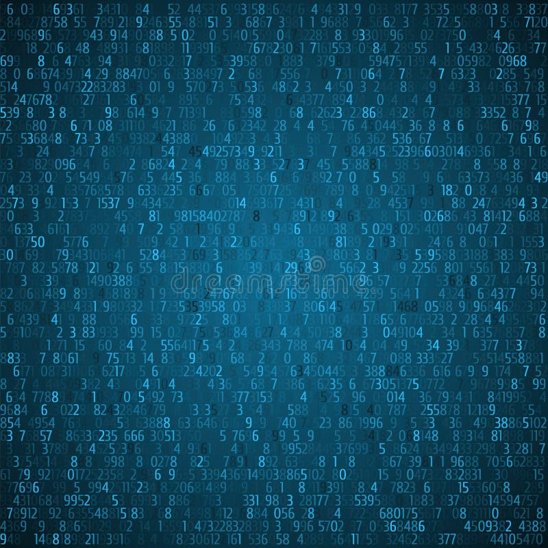 Exchange Trades Blue Background. Binary Code. Hacker Concept In Stock ...