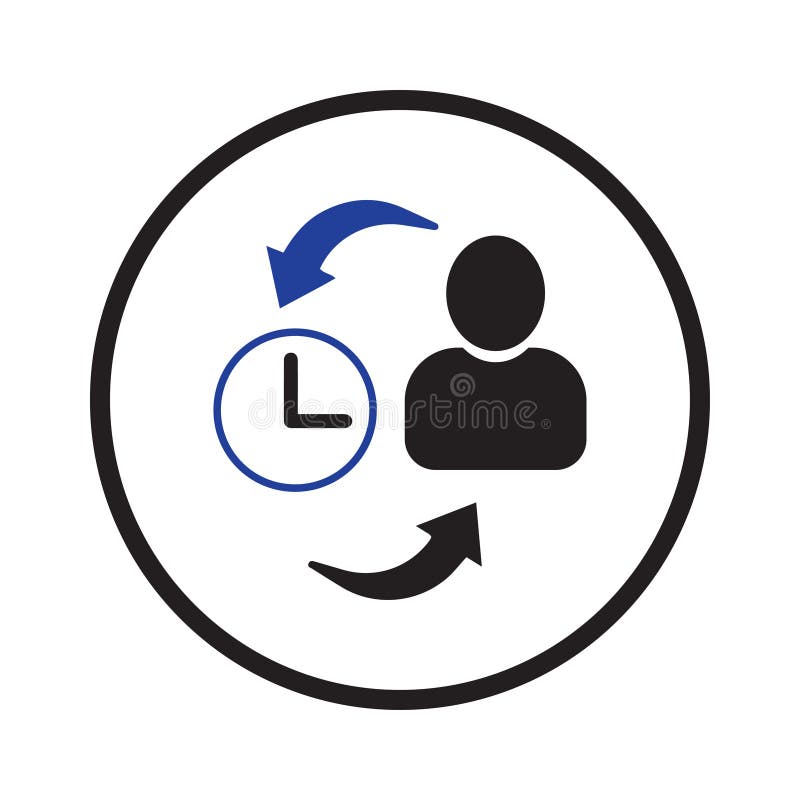 Exchange waiting time icon stock vector. Illustration of hand - 264881027