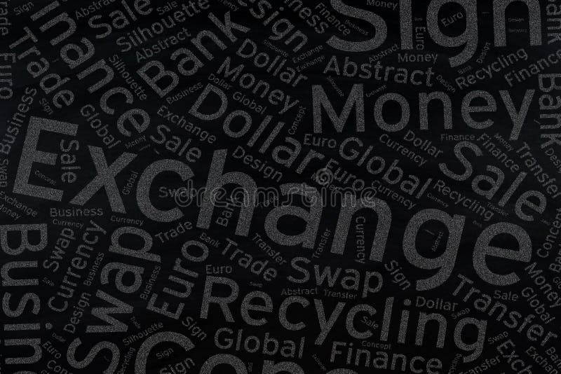 Exchange Word Cloud Art Blackboard Stock Photos - Free & Royalty-Free ...