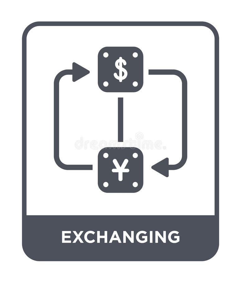 Exchanging Icon in Trendy Design Style. Exchanging Icon Isolated on ...