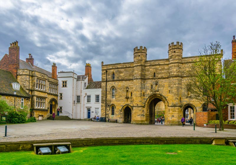 Exchequer Gate, Lincoln. editorial stock photo. Image of lincoln - 70931548