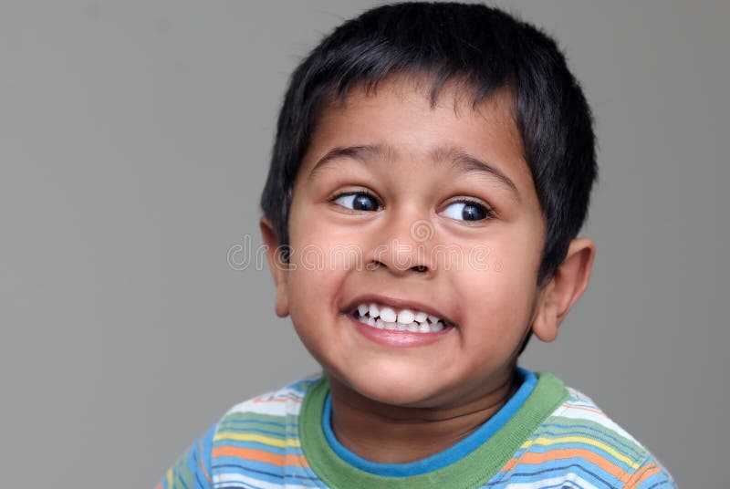 Young Boy Making Faces stock image. Image of funny, kindergarten - 45563
