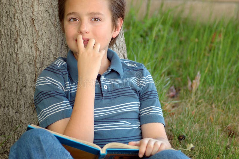 Excited book reader stock photo. Image of intelligent - 2484288