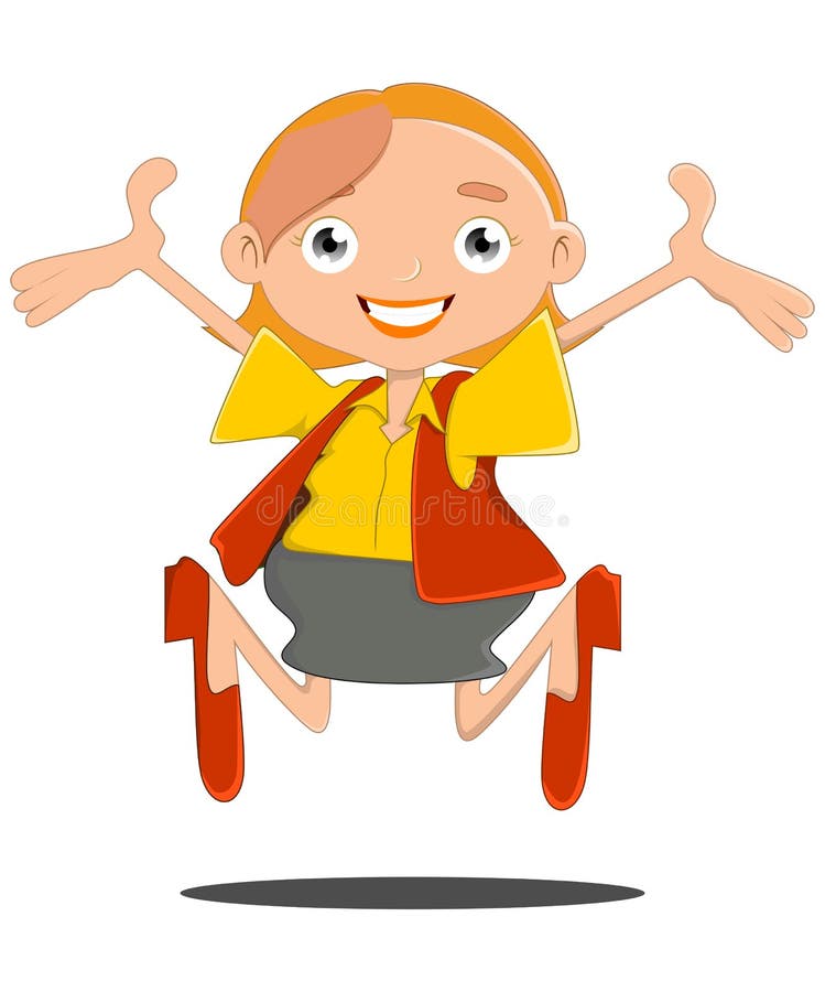 Excited Woman Worker Stock Illustrations – 2,471 Excited Woman Worker ...