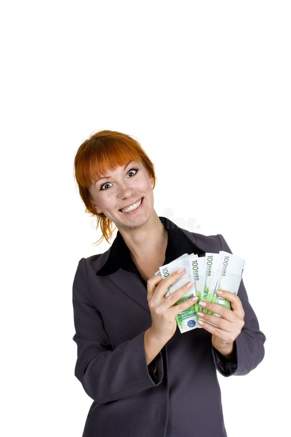 Excited Businesswoman Holding Money Stock Image - Image of wealth ... Excited Businesswoman Holding Money Stock Image - Image of wealth ...
