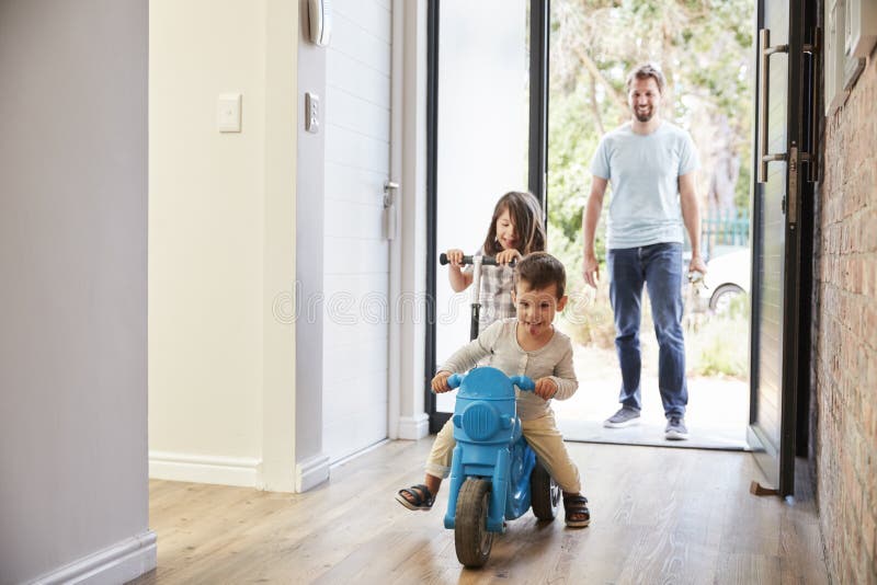 Family Hallway Returning Home Together Stock Photos - Free & Royalty ...