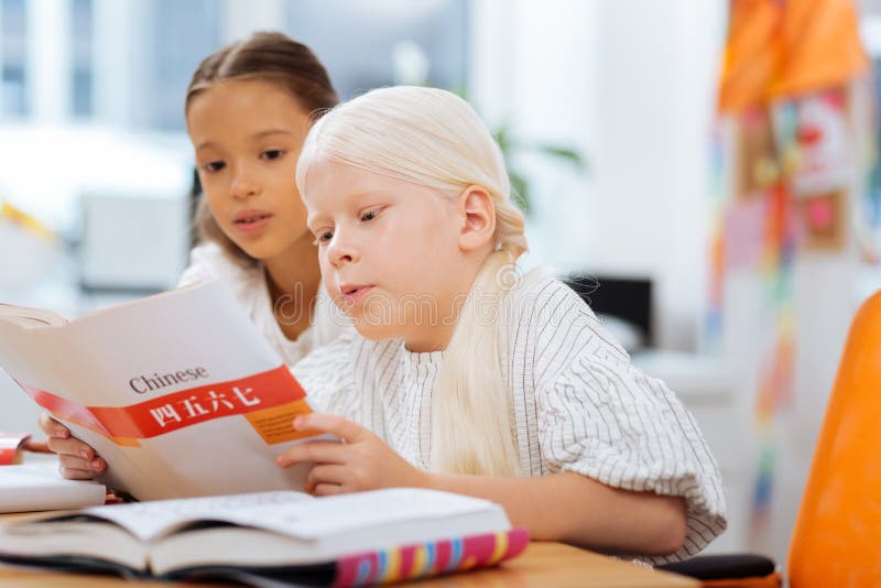 Excited Children Learning a Language Together at Home Stock Photo ...