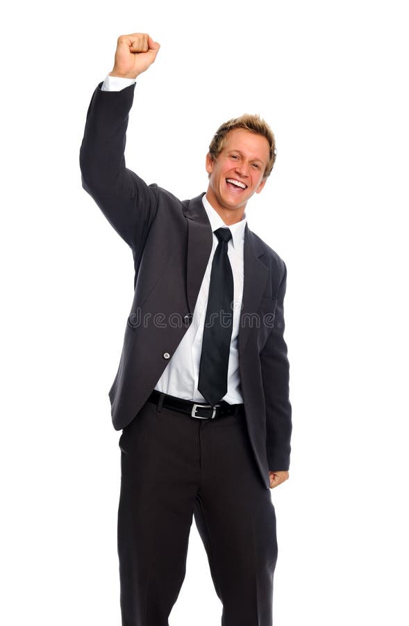 Excited corporate stock photo. Image of achievement, blond - 20163498