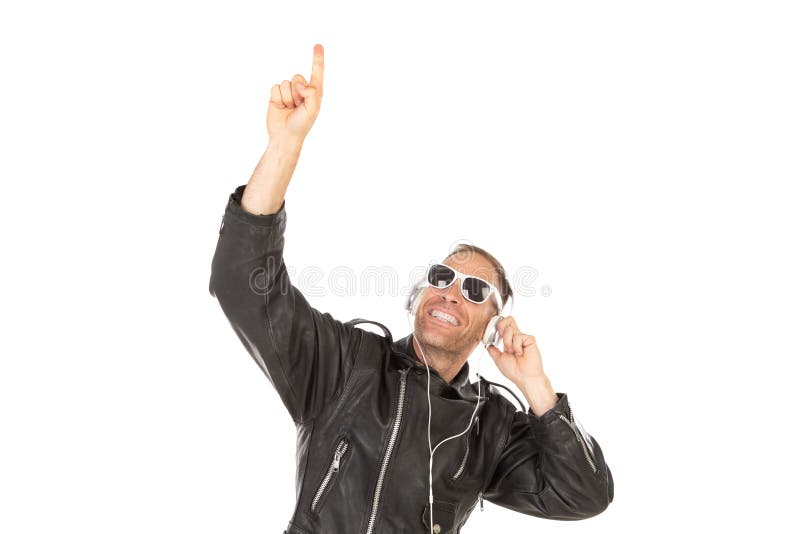 Excited Guy Listening Music Stock Image - Image of music, gadget: 152249519