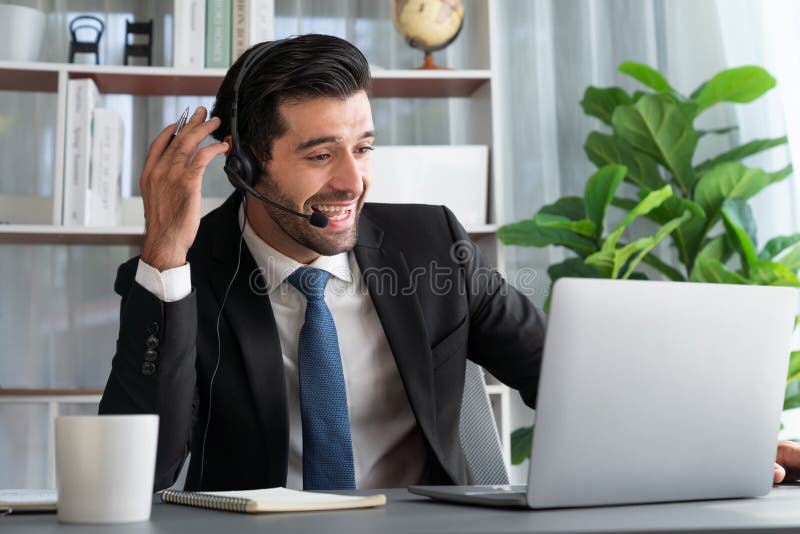 Excited And Happy Businessman Dressed In Black Formal Suit Fervent