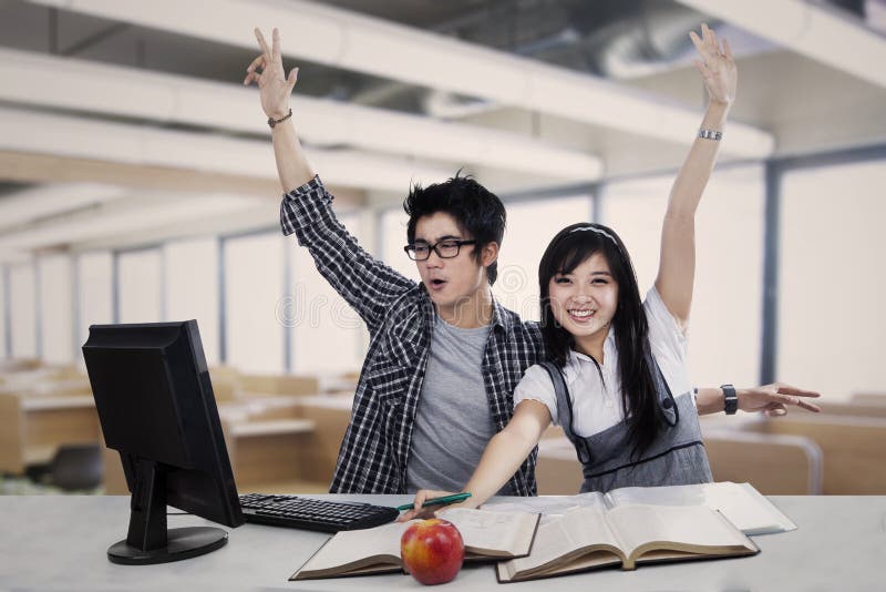 Excited High School Students at Class Stock Photo - Image of filipino ...