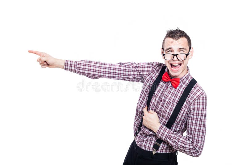 Excited nerd man pointing stock photo. Image of portrait - 31113220 Excited nerd man pointing stock photo. Image of portrait - 31113220