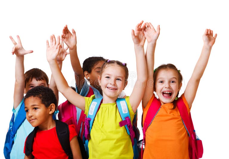 Excited school aged kids stock photo. Image of excited - 25752542