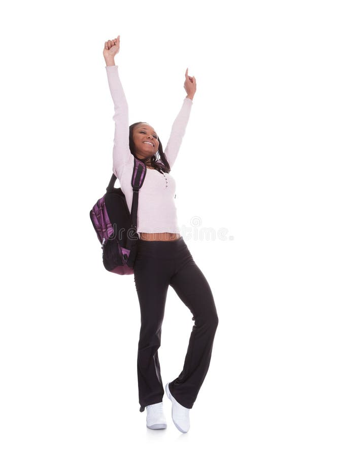 Excited Student Girl stock photo. Image of copyspace - 57422740