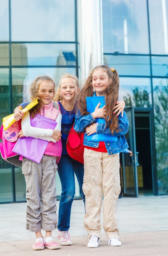 Students crossing the road stock image. Image of children - 32842351