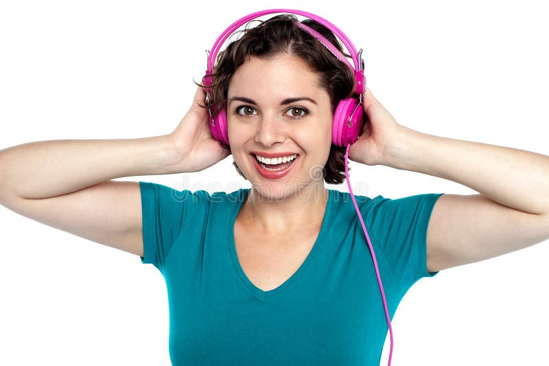 Excited young music lover stock image. Image of joyful - 29071365