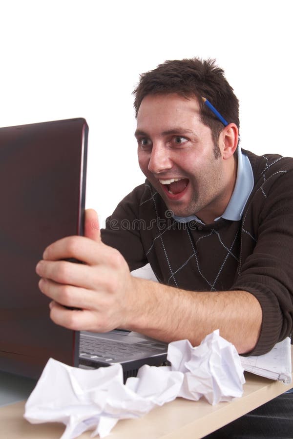 Excitement stock image. Image of notebook, internet, company - 7869715