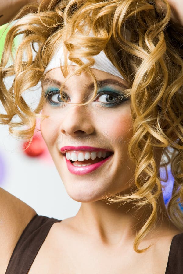 Excitement stock photo. Image of close, cheerful, curl - 8717438
